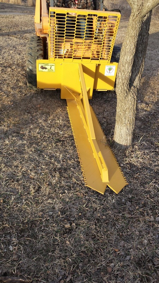 TREE SAW SKID Steer Loader Attachment cuts 14"trees 7ft blade Cheap ...