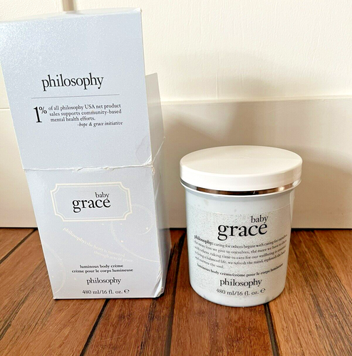 Philosophy Baby Grace Luminous Body Creme 16 oz New in DAMAGED Box READ ...