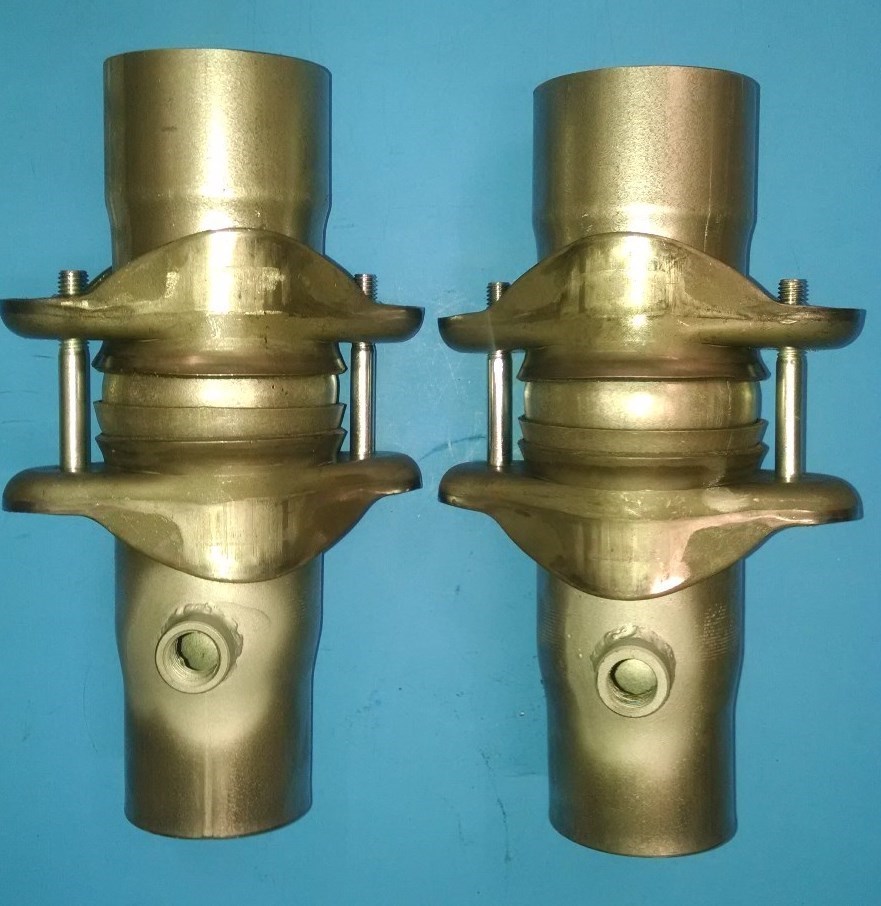 3"Header To 2.5"OD Ball & Socket With O2 Bungs Exhaust Pipe Collector ...