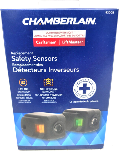 Chamberlain 820CB Garage Safety Sensors - Black for sale online | eBay
