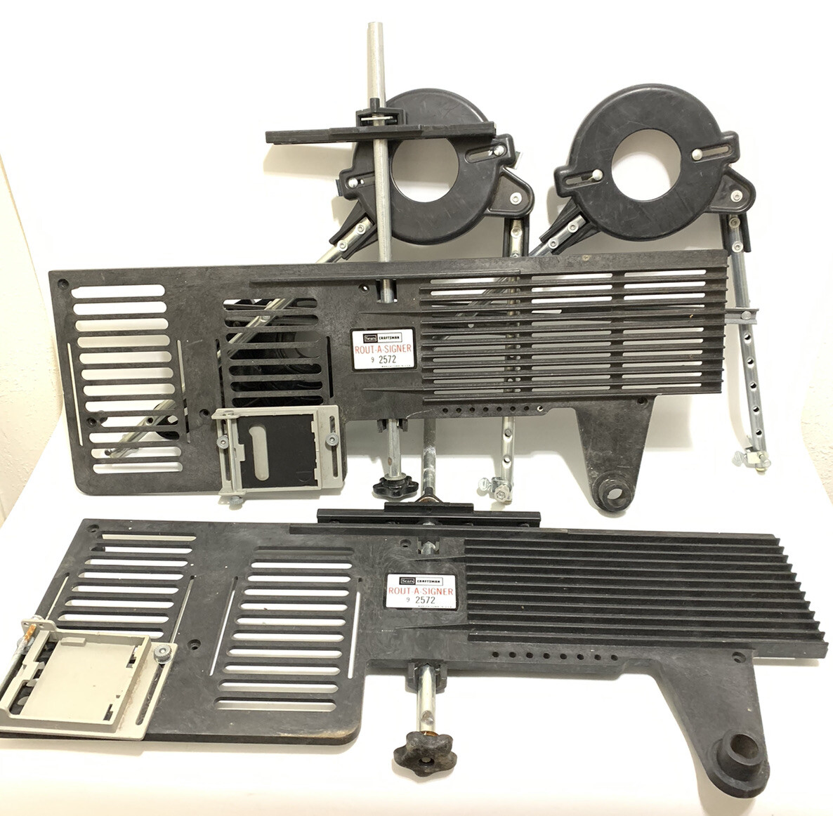 Vintage Pair of Sears Craftsman Rout A Signer Model 92572 Template Set ...