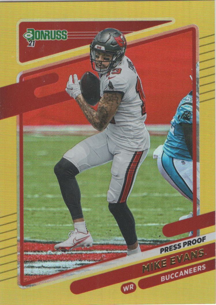 2021 Panini Donruss Mike Evans Gold Holo Press Proof | eBay