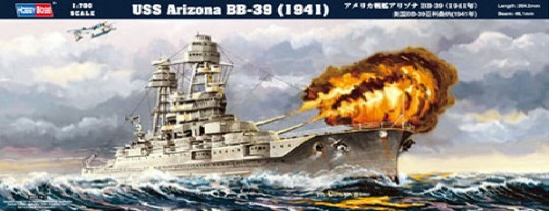 Hobby Boss *HobbyBoss* 1/700 USS Arizona BB39 Battleship 1941 #83401 📌 ...