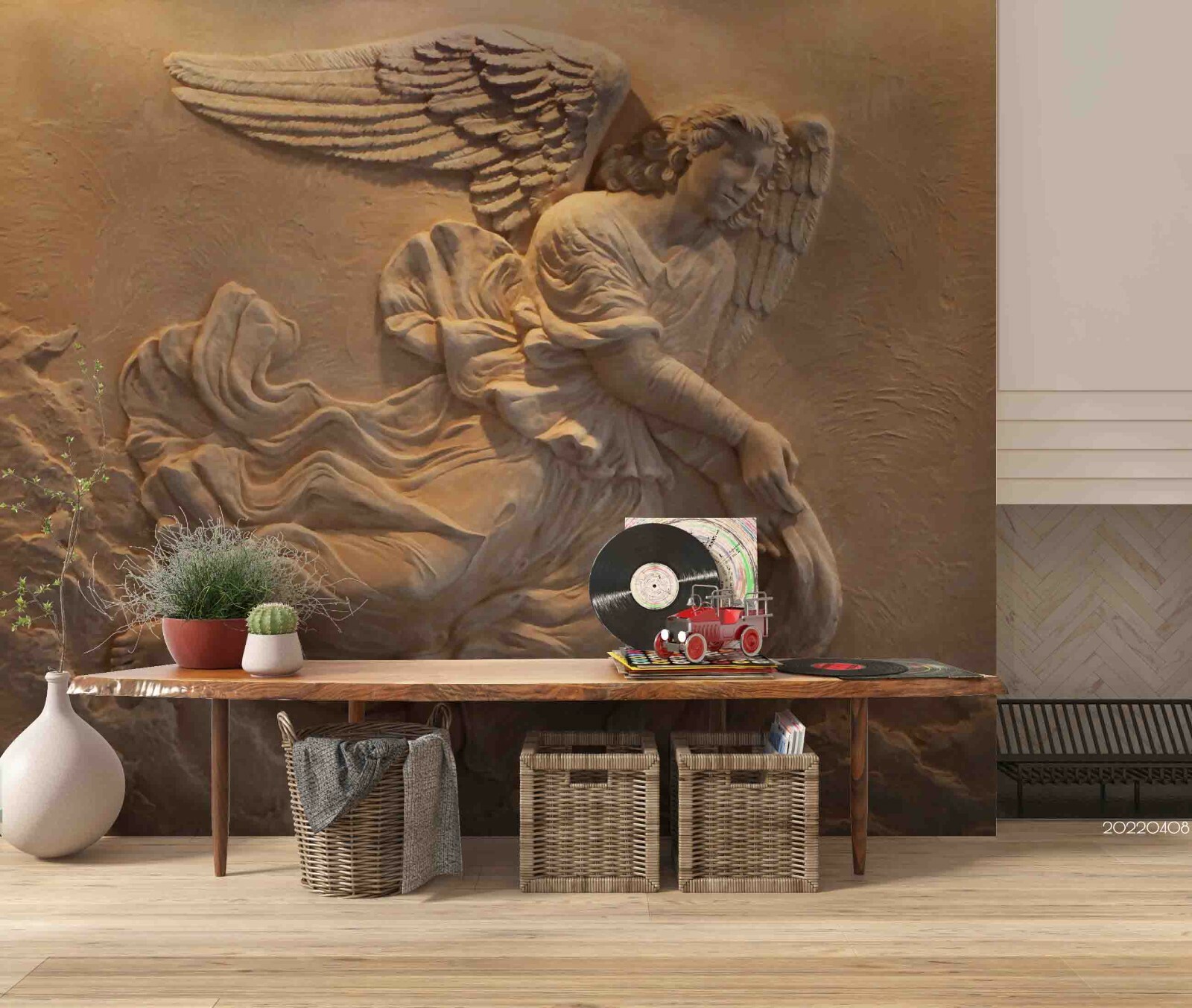 3D Embossed Angel Wallpaper Wall Mural Removable Self-adhesive 162 | eBay