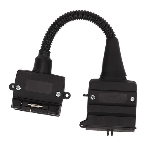 ZZ1 Trailer Adapter 12 Pin Flat Male Plug To 7 Pin Flat Female Socket ...