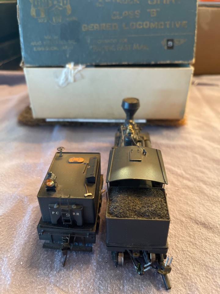 HO SCALE 1:87 BRASS UNITED 3-TRUCK SHAY CLASS B GEARED LOCO W/TENDER ...