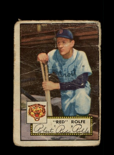 1952 RED ROLFE TOPPS #296 TIGERS POOR *R8321 | eBay