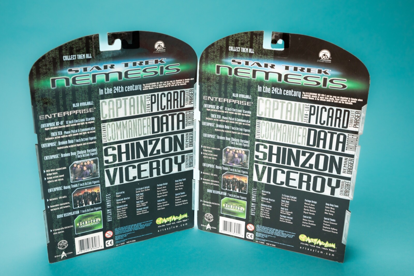 STAR TREK Nemesis SHINZON & VICEROY - 2 Figure Set - 2002 Art Asylum | eBay
