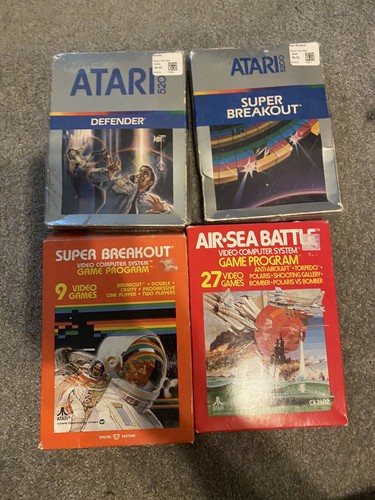 Atari 2600 5200 Game Lot Air Sea Battle Super Breakout Defender Cib | eBay