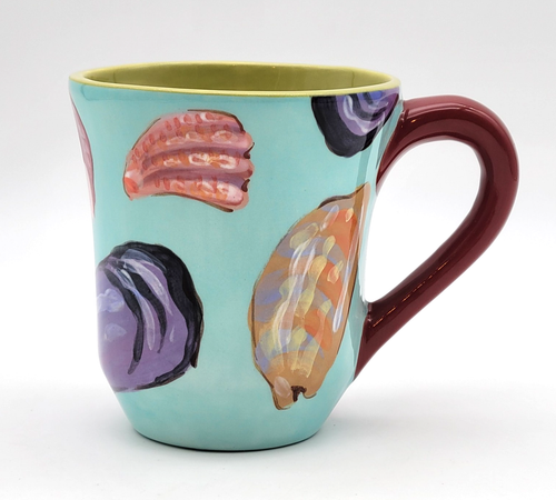 Droll Designs Coffee Mug Seashells 2014 Hand-Painted Ceramic | eBay