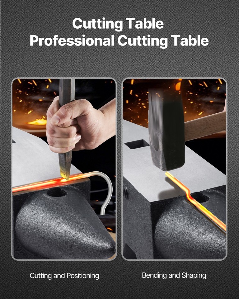 Blacksmith Anvil 132lb 60kg Cast Iron Anvil Forged Steel Anvil Horn ...