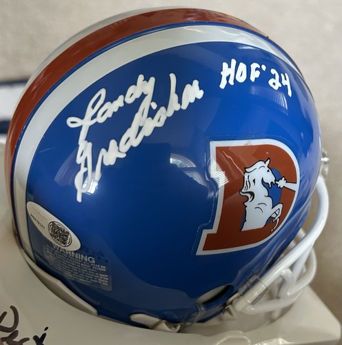 Randy Gradishar Autographed Denver Broncos VSR4 TB Mini Helmet HOF JSA ...