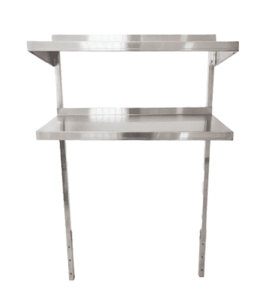 NEW 27" Double Over Shelf 18 Gage Solid Stainless Steel NSF Atosa MROS-2RE #8456 | eBay