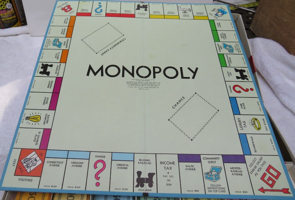 Vintage 1973 Monopoly Board Game No. 9 by Parker Brothers 1973 NICE ...