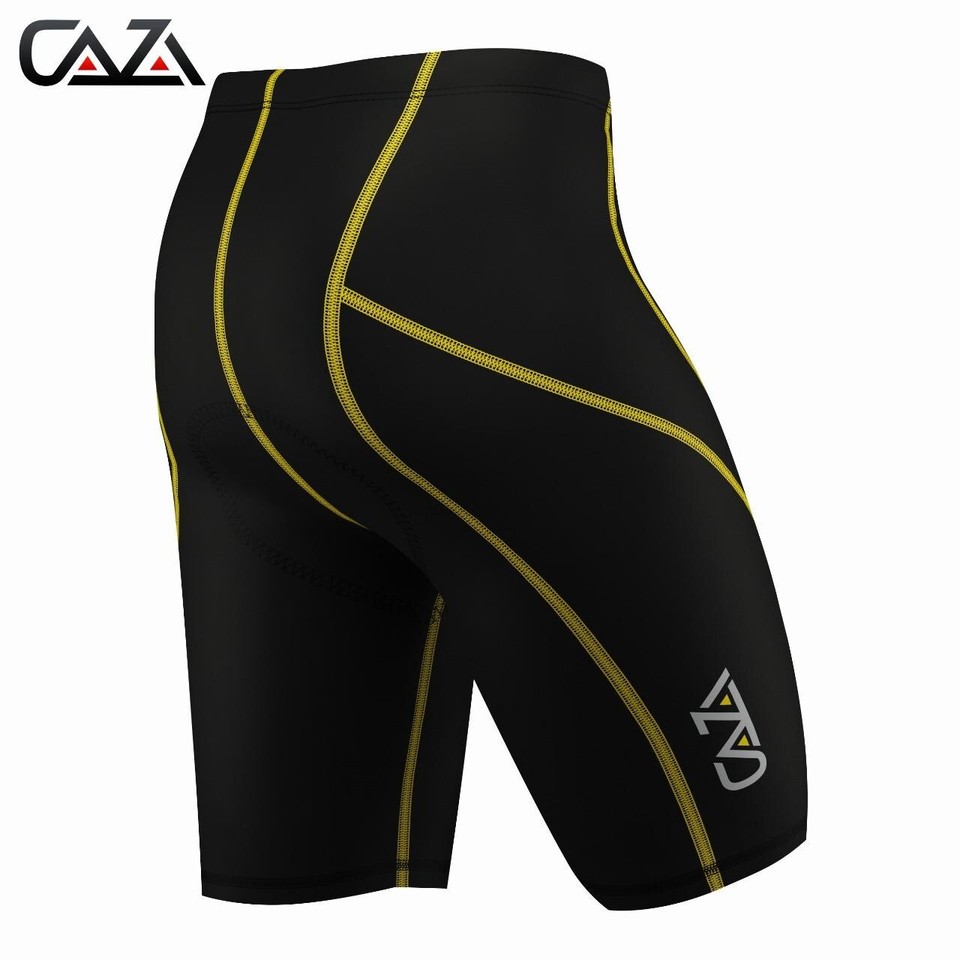 Men's Cycling Padded Compression Shorts Polyester Lycra New | eBay