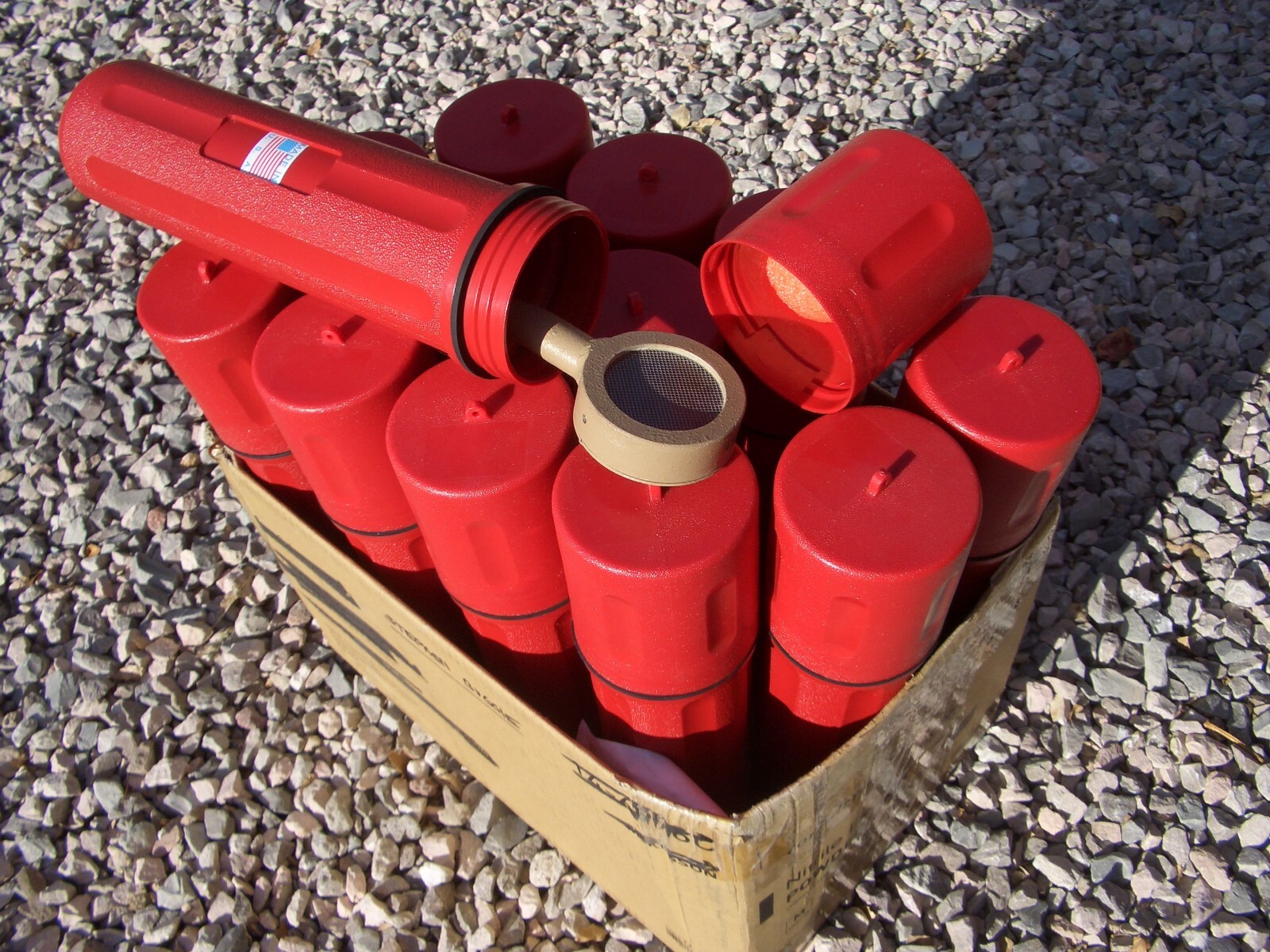 BLUE TRANSPORT CANISTER FOR GEIGER COUNTER PANCAKE PROBE 44-9 ; $22.00 ...