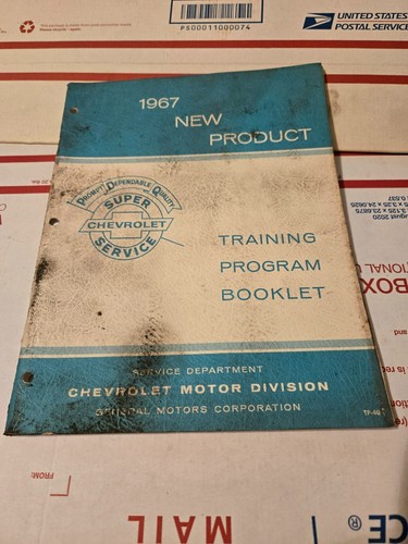 Chevrolet 1967 New Product Training Program Booklet | eBay