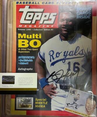 Bo Jackson Autographed Magazine with COA Hologram on Magazine and COA ...