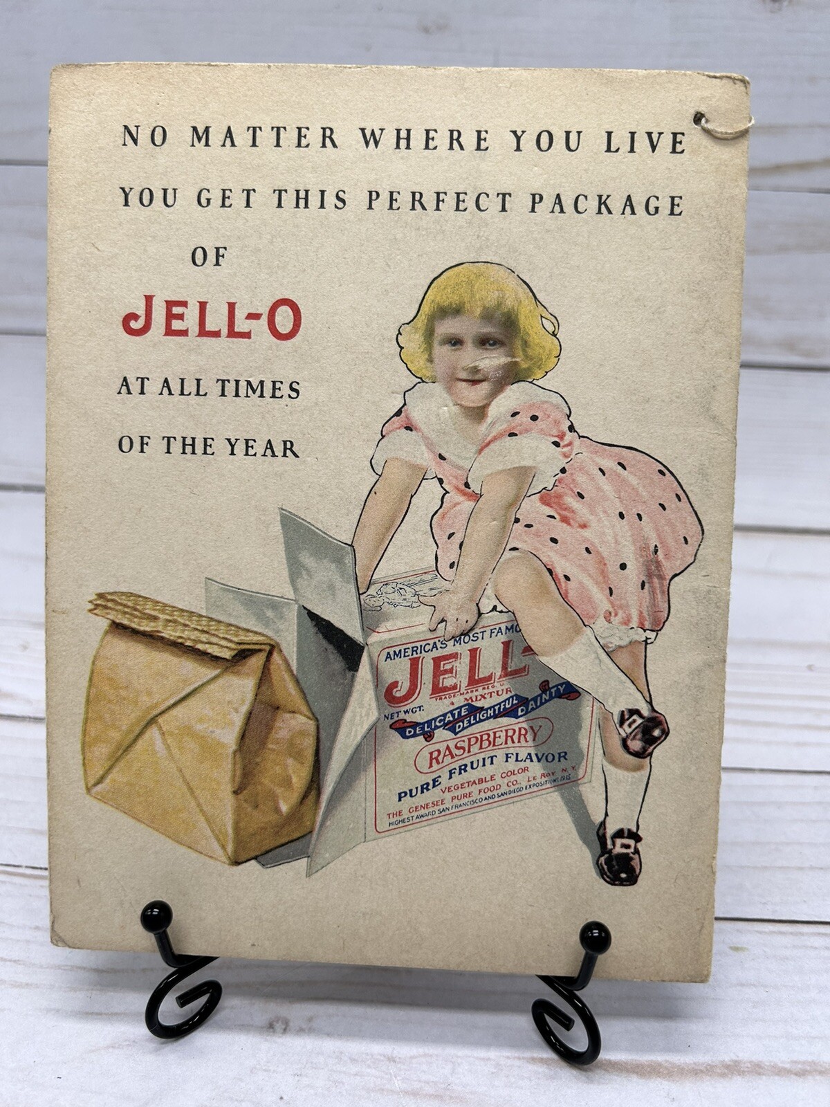 The Jell-o Girl Gives A Party Recipe Booklet w/ Jello Ice Cream Powder ...