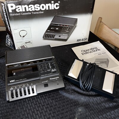 Panasonic RR-830 Desktop Cassette Transcriber / Recorder EUC | eBay