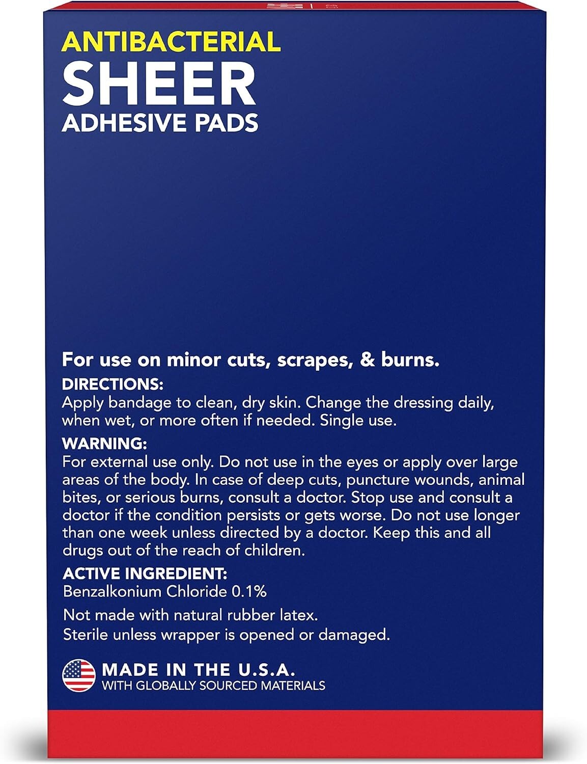 30 Large Bandaids Adhesive Bandages Wound Care Big Square Pads Supplies ...