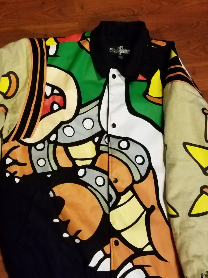 Super Mario Bros. Torrel Bowser King Koopa Vintage Nintendo Jacket 2XL ...