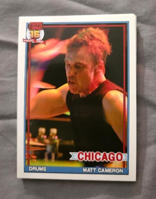 2016 Matt Cameron Pearl Jam Chicago Wrigley Field Baseball Trading ...