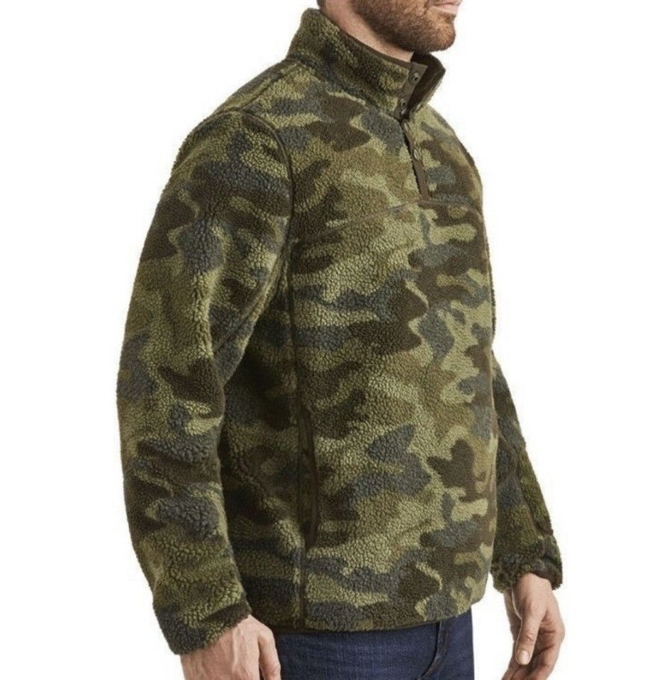 Member’s Mark Men’s Alpine Sherpa Snap Closure Camo Pullover | eBay