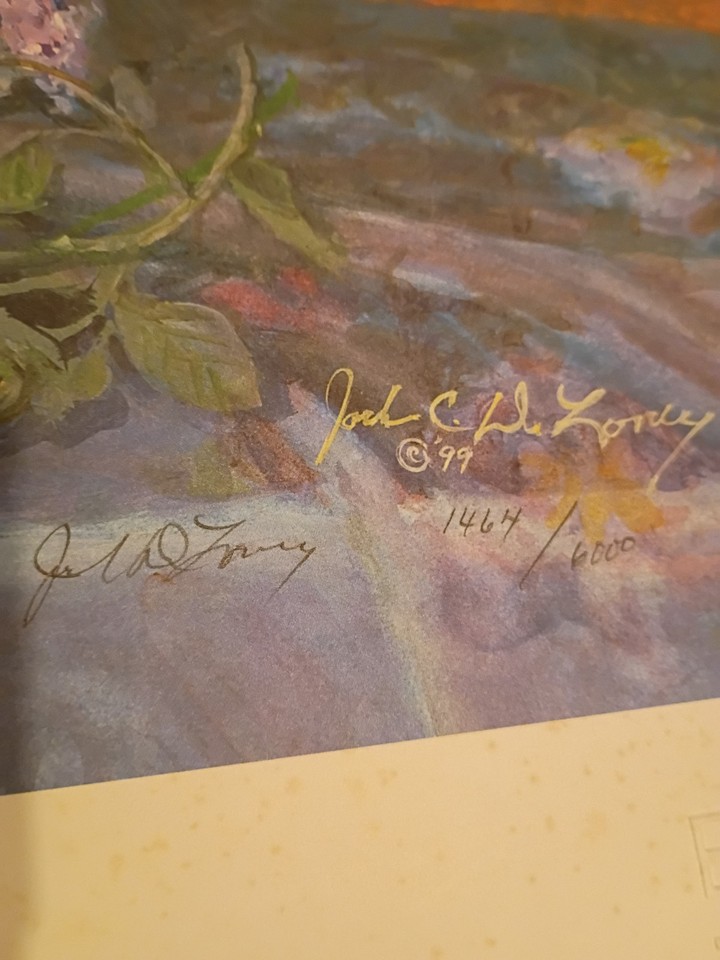 Beautiful Bouquet Jack Deloney Signed and Dated | eBay