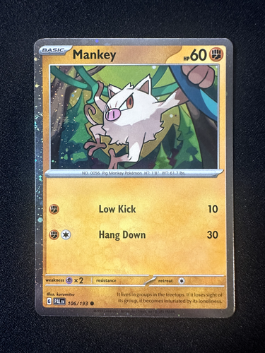 Mankey #106/193 | Cosmos Holo Promo | SV02: Paldea Evolved | eBay