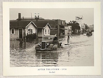 Surf Poster "After The Storm-1938" photo by Doc Ball | eBay