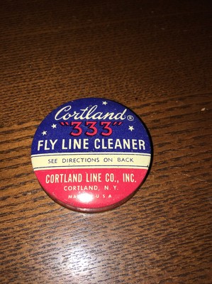 VINTAGE CORTLAND 333 FLY LINE CLEANER TIN FLY FISHING | eBay