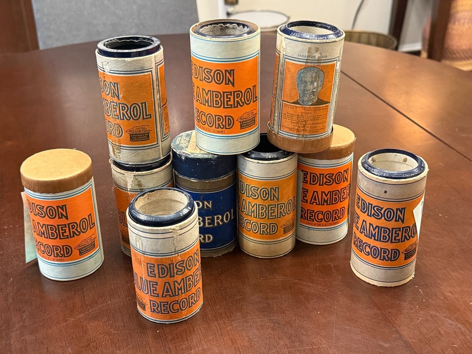 10 Edison Blue Amberol Cylinder Records (see description) Lot 11 | eBay