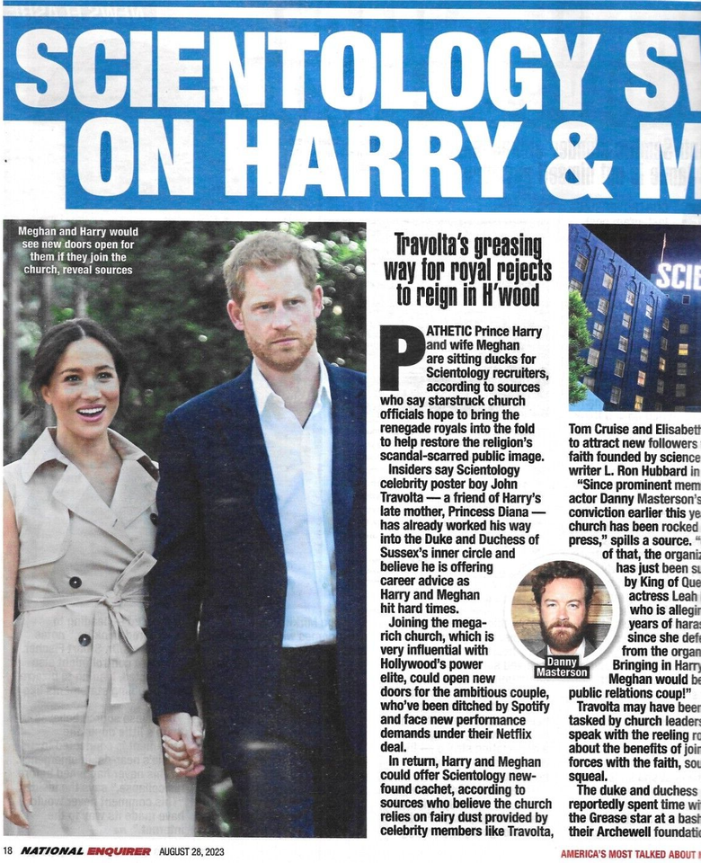 National Enquirer Tori Spelling Prince Harry Meghan Markle Sandra ...