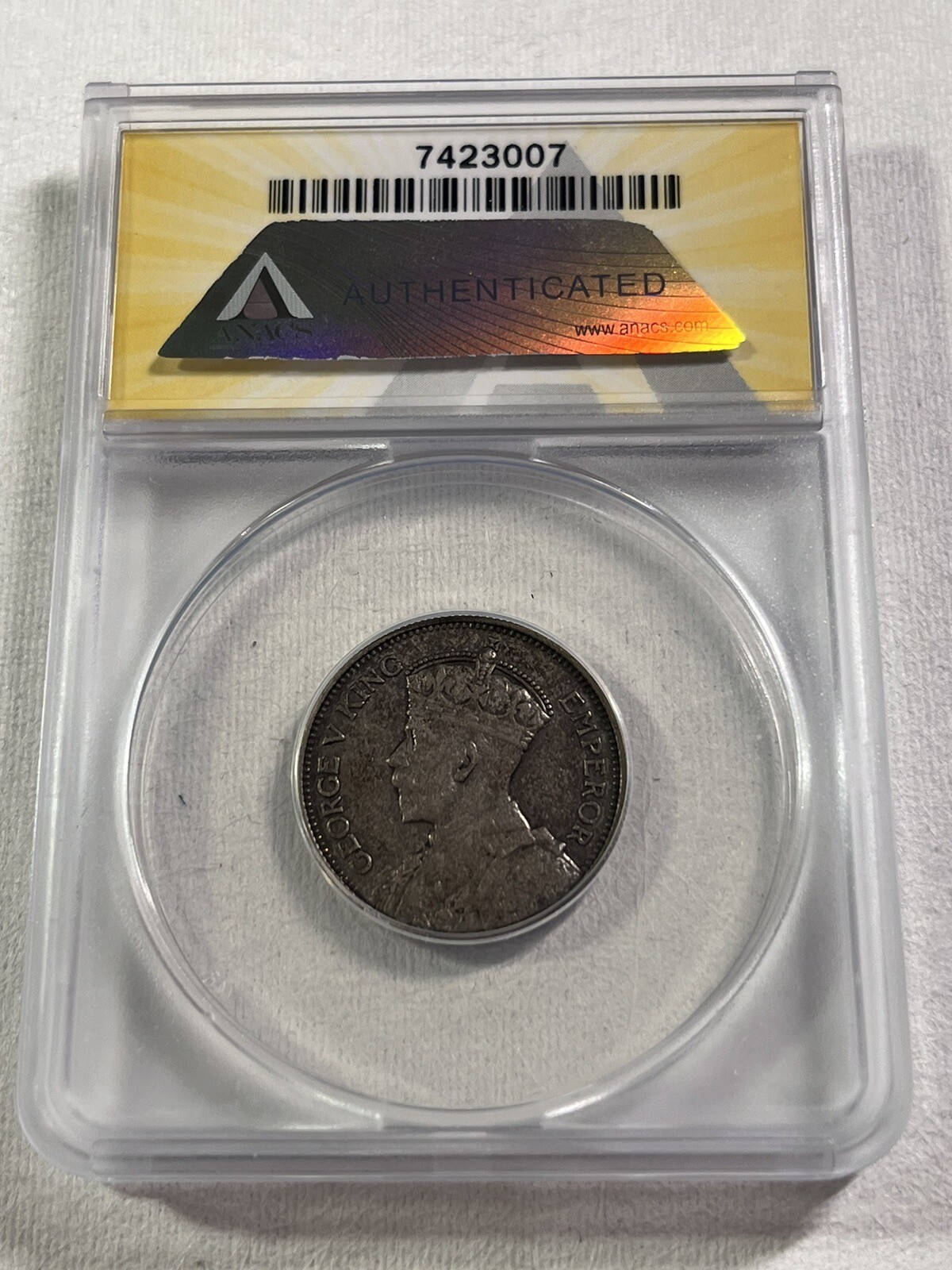 1934 New Zealand 1 Shilling Silver Coin Graded AU 50 by ANACS | eBay