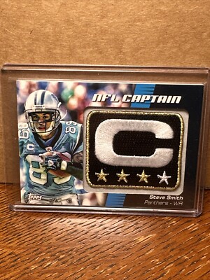 STEVE SMITH 2012 Topps NFL CAPTAIN PATCH NCP-SS Football Carolina ...