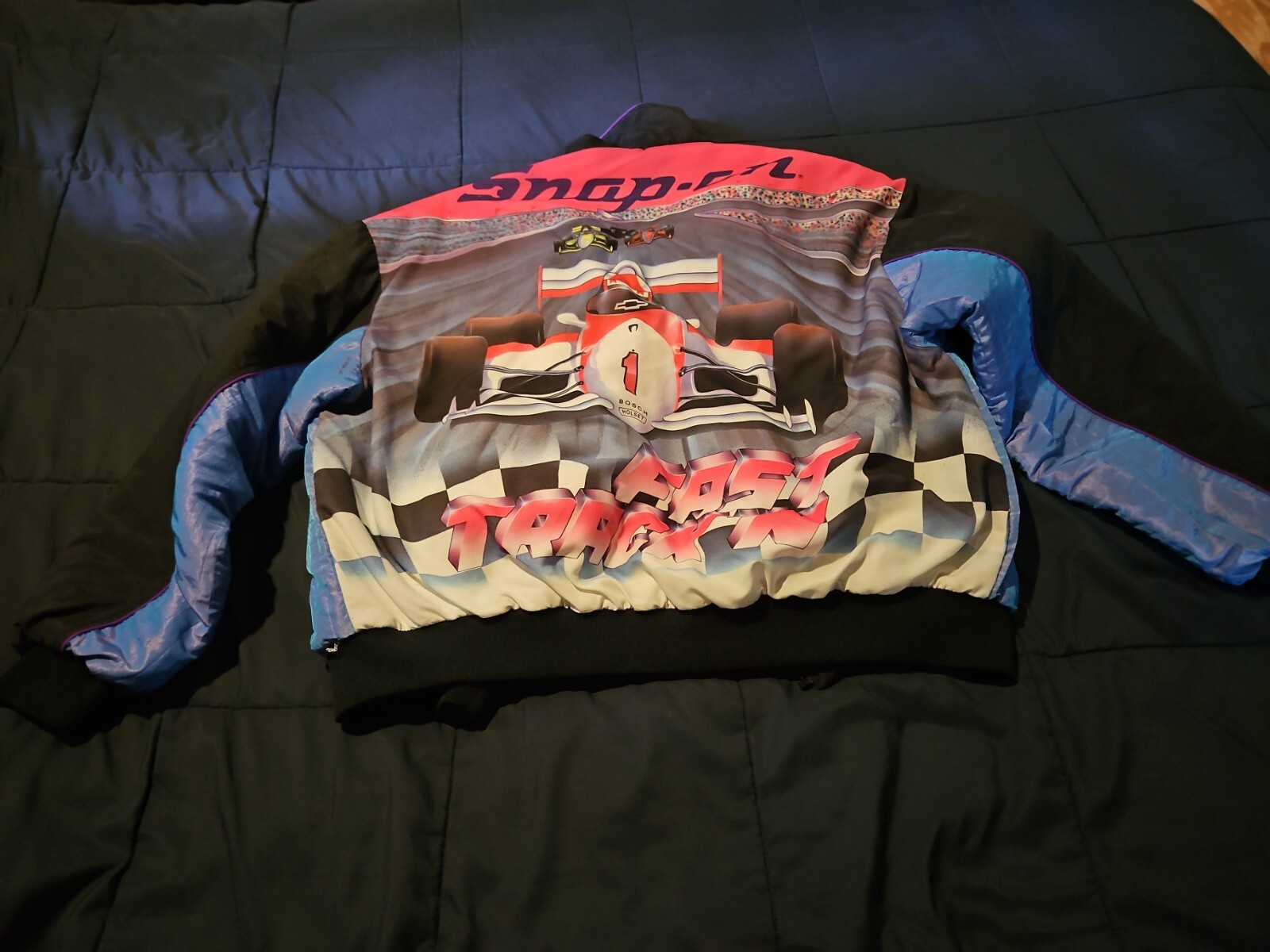Vintage Swingsters Snap-On Indy Car Racing Jacket Fas… - Gem