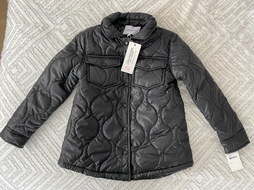 Urban Republic Girl Kids' Quilt Shacket L (10-12) Black, New with tags ...