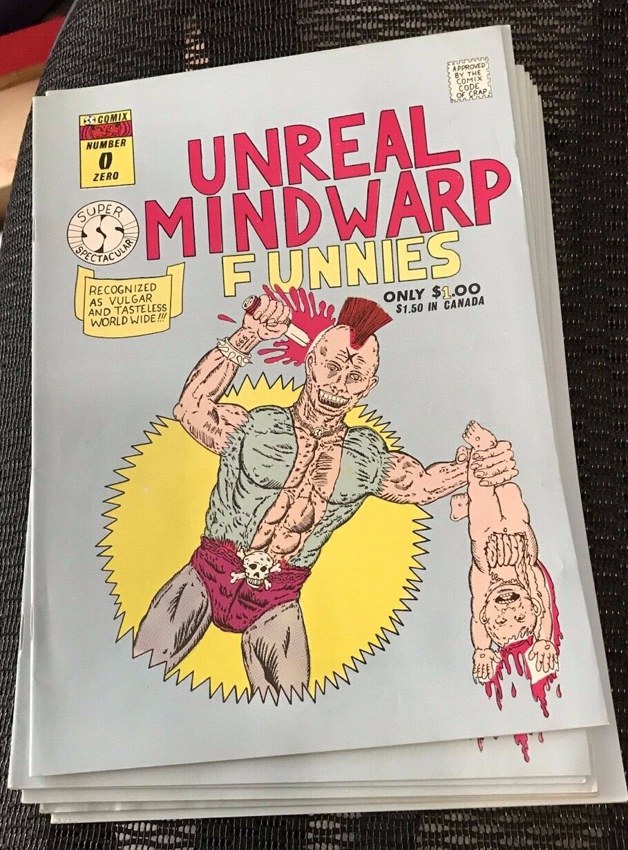 Unreal Mindwarp Funnies (1986) 0 Underground Comic Excellent Condition ...