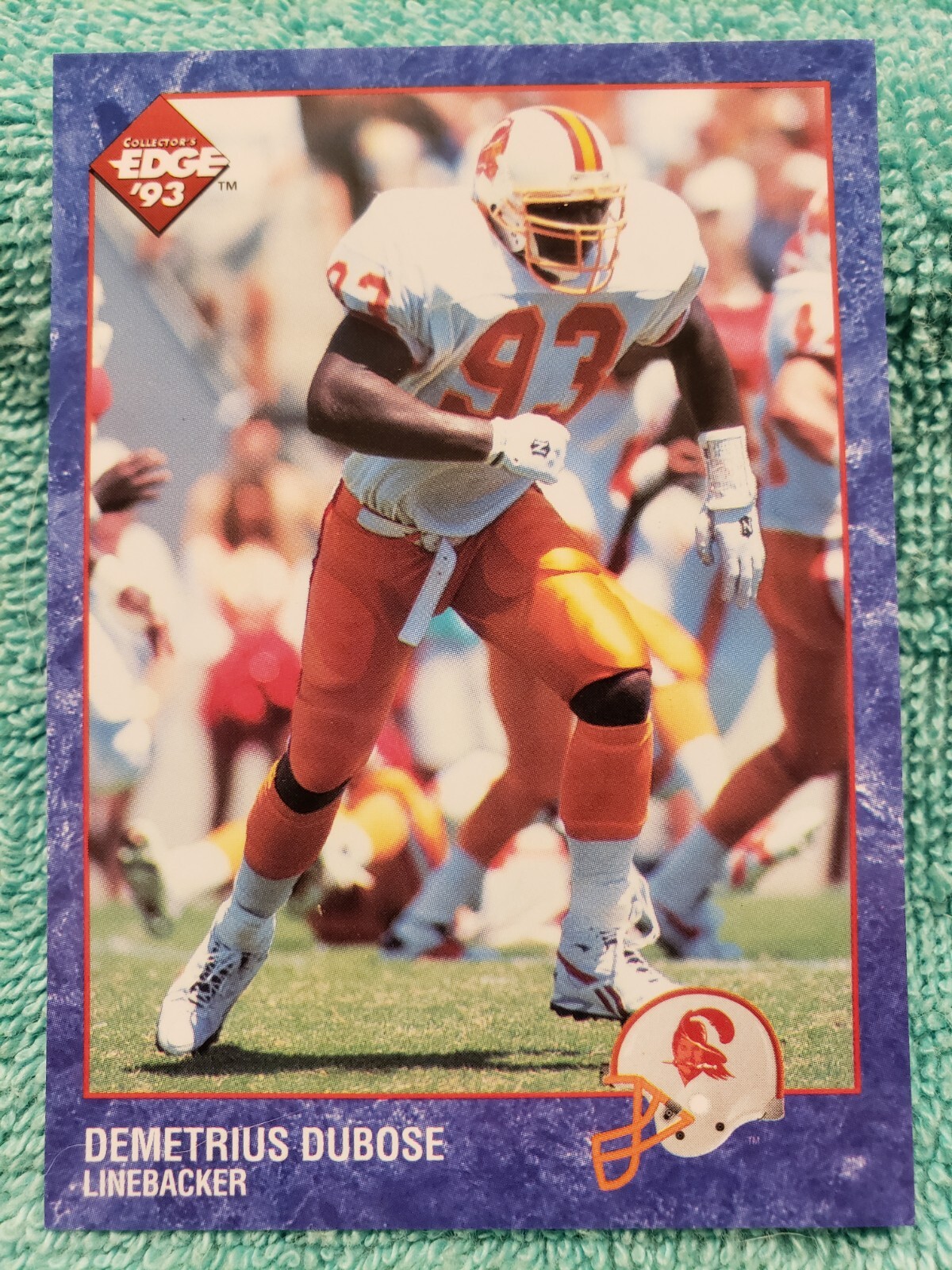 1993 COLLECTOR'S EDGE DEMETRIUS DUBOSE ROOKIE #295 TAMPA BAY BUCCANEERS ...
