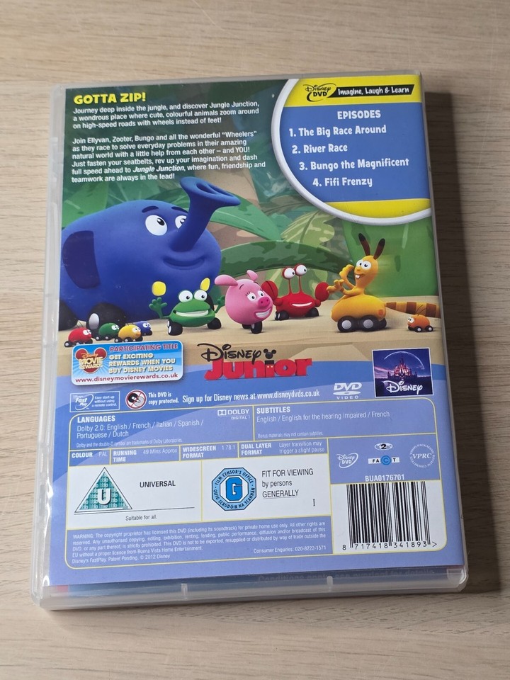 Jungle Junction DVD Region 2 PAL Disney Junior 2012 OOP Rare | eBay