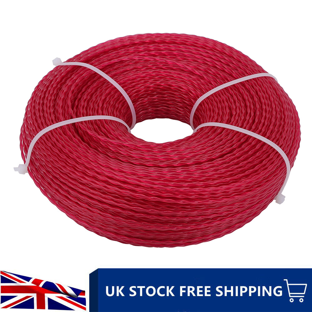 Strimmer Trimmer Line Heavy Duty Garden Grass Wire 2.0mm Round Twist ...