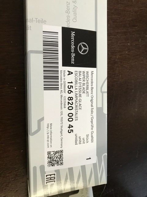 Mercedes-Benz 1568200045 Genuine OEM Wiper Blade for sale online | eBay