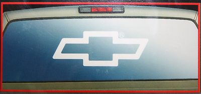 chevy gmc duramax rear window graphics sticker decal white | eBay