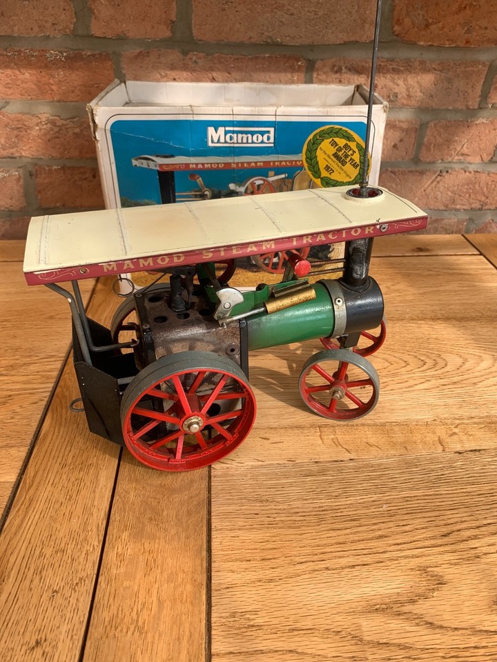 Boxed VINTAGE MAMOD LIVE STEAM TRACTION ENGINE T.E.1a. ORIGINAL BOX ...