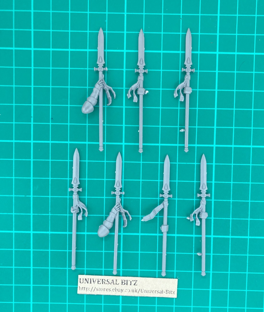 Sanguinary Guard Encarmine Spears x 7 C Blood Angels Warhammer 40K D2 C ...