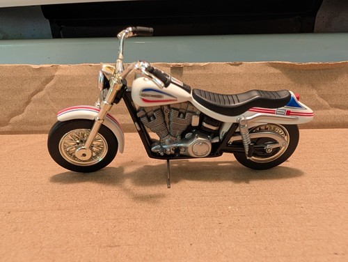 CUSTOM EVEL KNIEVEL 1200 SUPER GLIDE EVIL STREET STUNT CYCLE MINIATURE ...