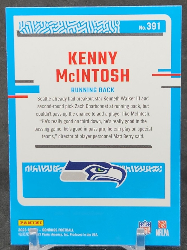 2023 Panini Donruss Football Kenny McIntosh Rated Rookie Card #391 ...
