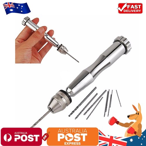 Mini Aluminum Pin Vise Hand Push Drill Chuck With Large Swivel Hex Head ...