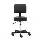 US Adjustable Home office Salon Stool with Backrest 360° Rotating ...